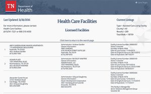 How To View Tennessee's Assisted Living Regulations